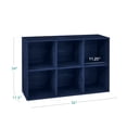 Favory 6-Cube Storage Organizer, 11in Shelf Opening, Bookcase, Display ...