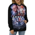 Bride of Chu-cky Adult Sweater Pullover Hoodie 3D Printed Loose Hooded ...