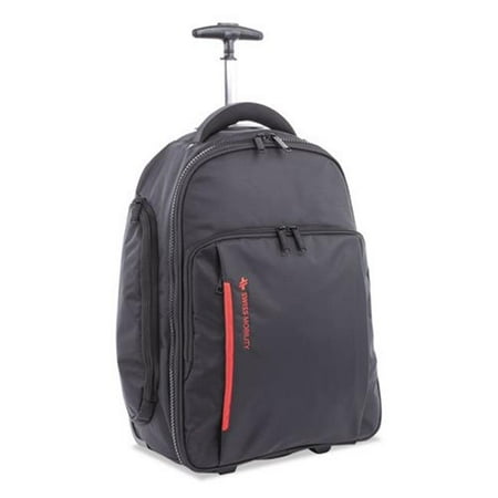 Swiss Mobility BKPW1018SMBK 15.6 in. Stride Business Backpack On Wheels ...