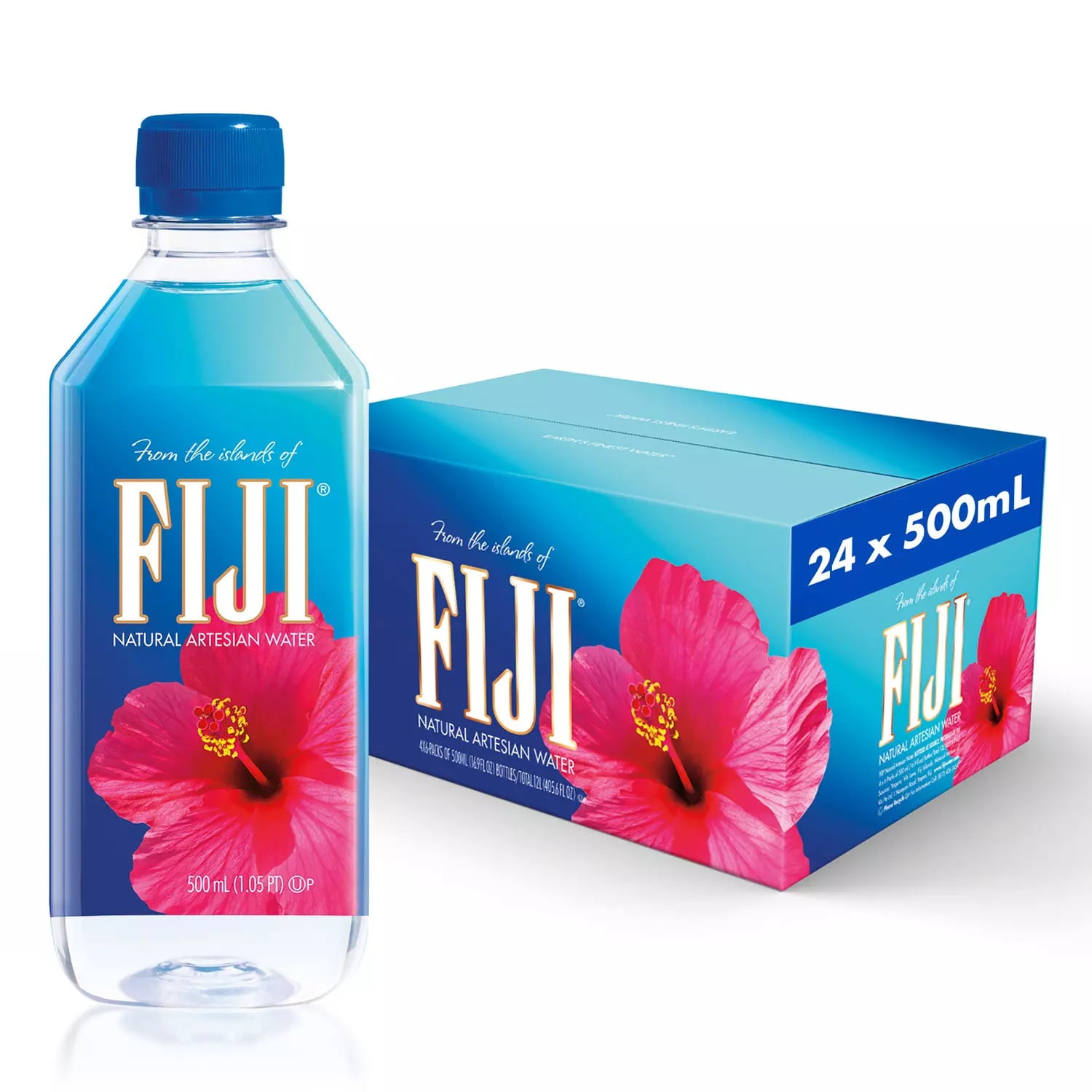 Fiji Natural Artesian Water (16.9oz / 24pk) - Walmart.com