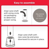 Equate 3/4" Rubber Cane Tips, 2 Count HSA/FSA Eligible - Walmart.com