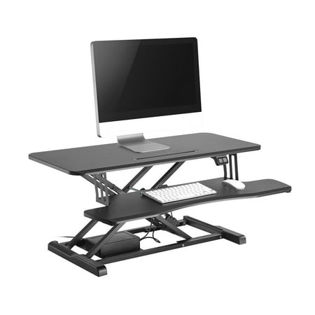Electric Height Adjustable Sit Standing Desk Converter, Ergonomic ...