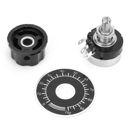 Ccdes Potentiometer Knob,RV24YN20S Potentiometer Knob Scale Set Carbon ...