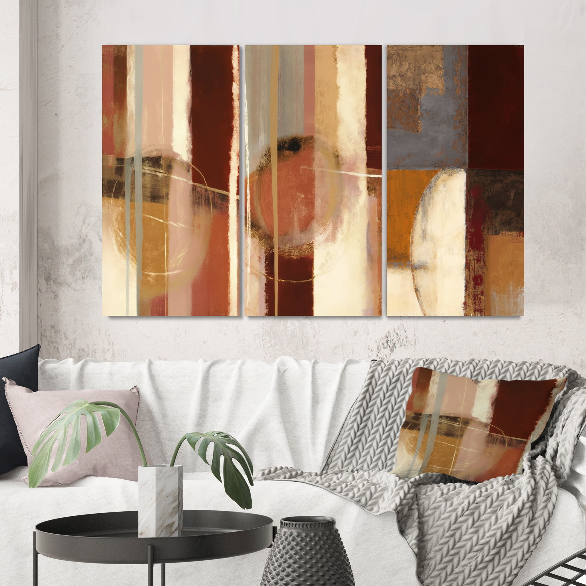 Click here for Designart Elementary Elegance In Chocolate Brown T... prices