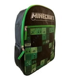 "School-Ready Minecraft Kids Bookbag with Mesh Pockets - 16"" Creeper ...