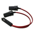 Car Splitter 1 male to 2 Female/3 Female Car Adapter 12v-24v 30CM Cable ...