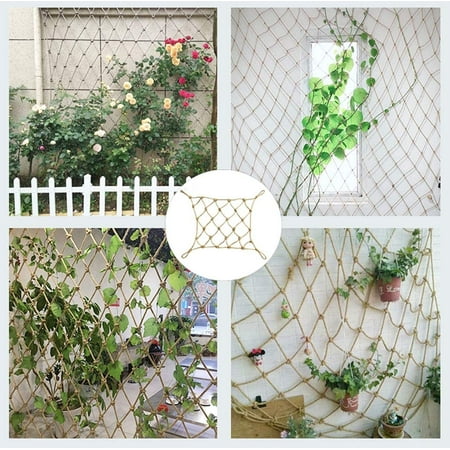 Rope Climbing Net - Plants Fence Hemp Rope Netting Children Swing ...