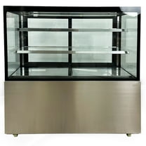 71 in. Refrigerated Bakery Display Cooler Case for Pastry Deli Upright ...