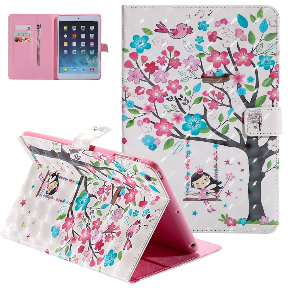 iPad Mini 2 Cover, iPad Mini 1 2 3 Case, Allytech 3D Pattern Slim Folio ...