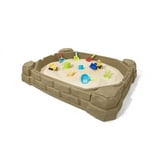 Step2 Naturally Playful Sandstone Beige Plastic Sandbox Toy with Cover ...