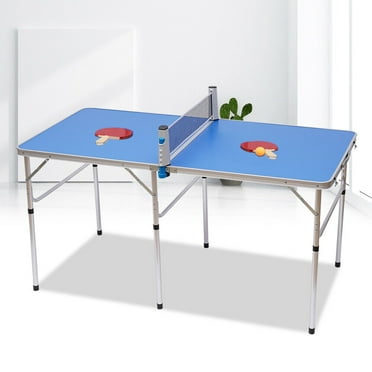 KATIDAP Mid-Size Table Tennis Game Set - Indoor/Outdoor Portable Table ...