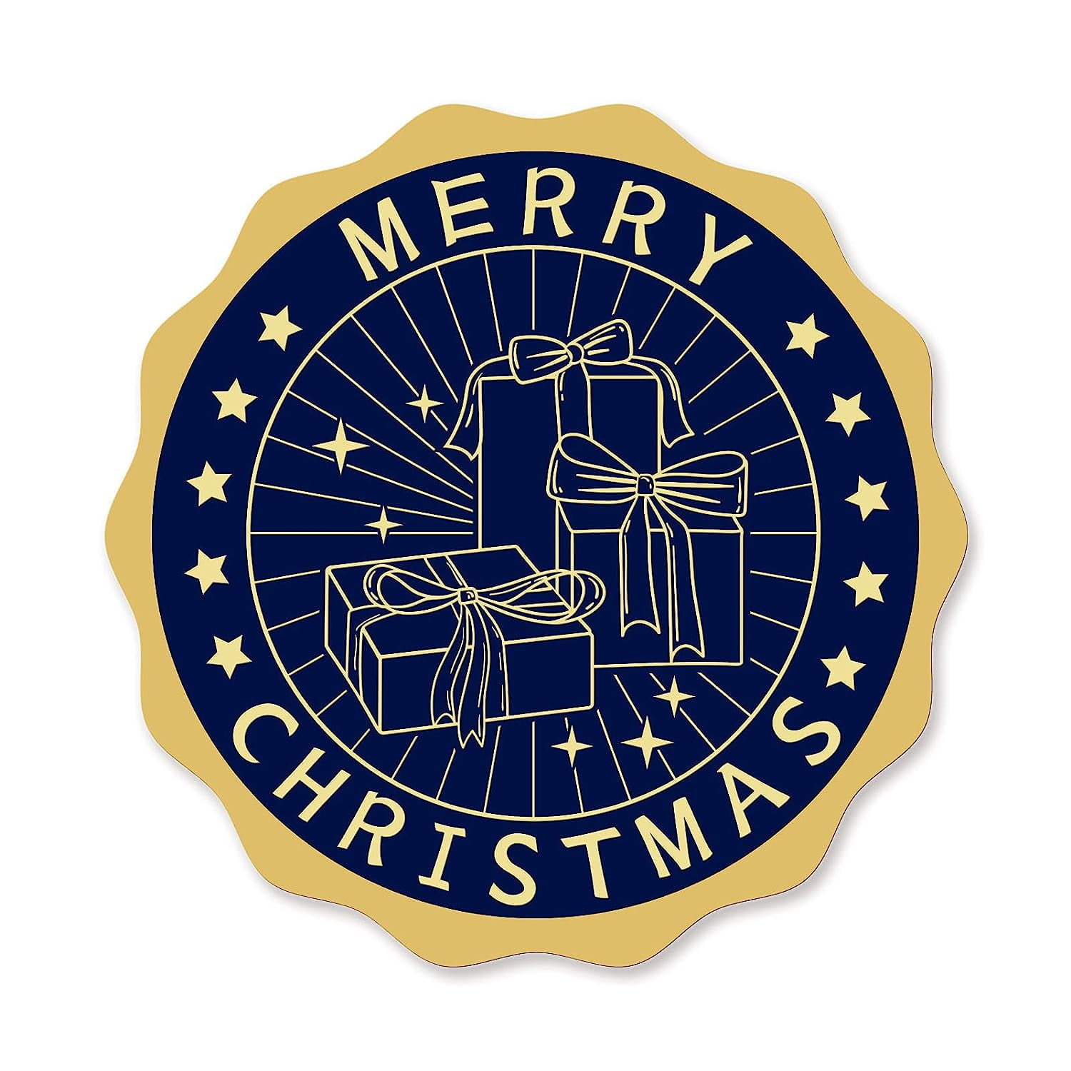 2 Round Self Adhesive Embossed Stickers 100pcs for Invitations ...