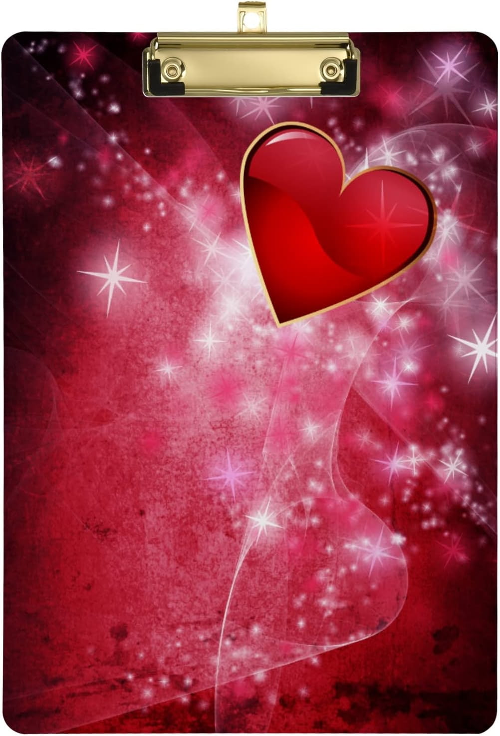 FMSHPON Valentines Day Heart Clipboard Hardboard Wood Nursing Clip ...