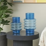 Free Shipping! The Novogratz Ombre Bubble Blue Glass Vases Set of 2 ...