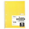 Mead Spiral Notebook, College Ruled, Wire-Bound, 1 Subject, 70 Lined ...