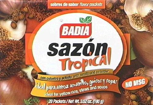Badia Sazón Tropical® with Coriander & Annatto 3.52 oz - Walmart.com