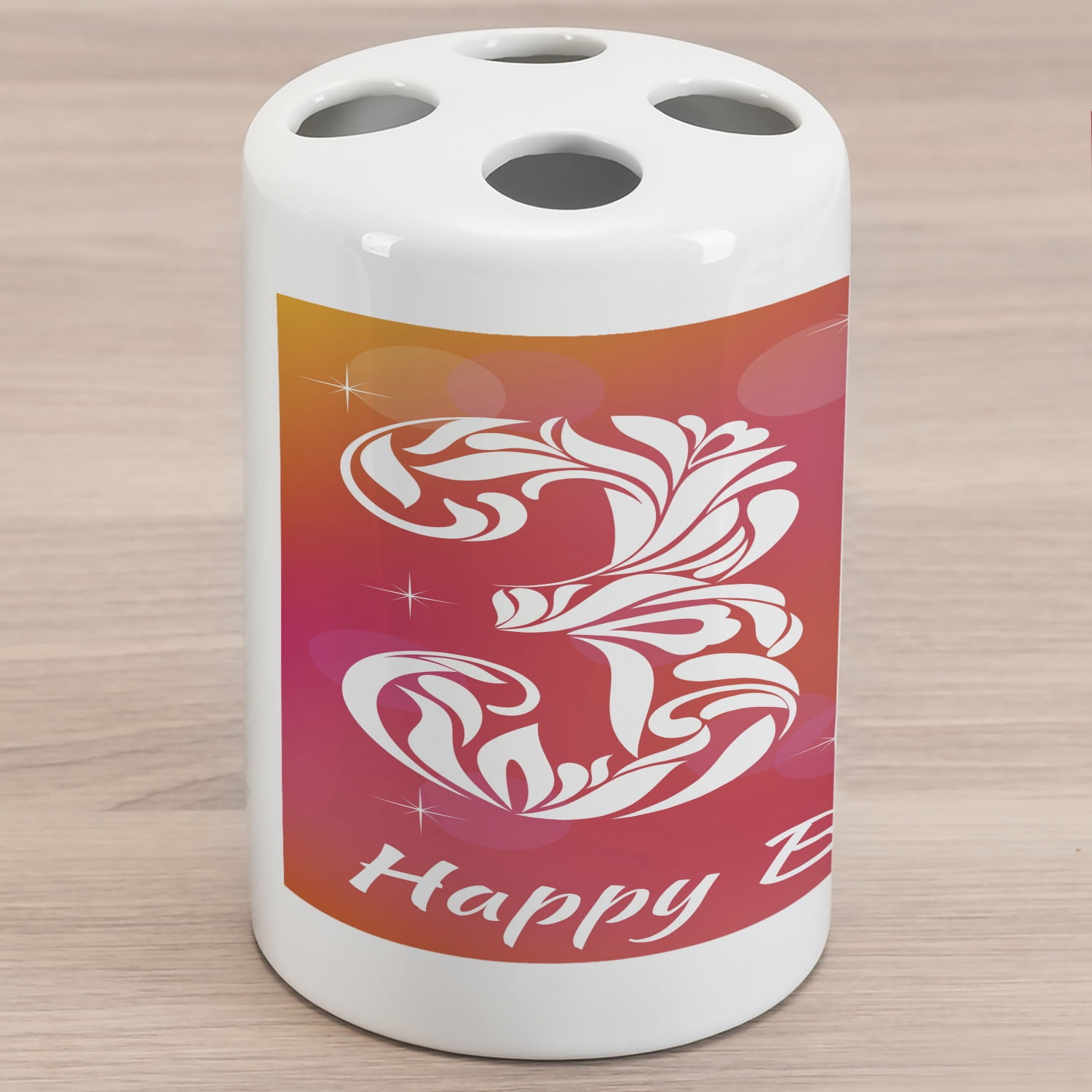 30th Birthday Ceramic Toothbrush Holder, 30 Years Old Party Theme ...