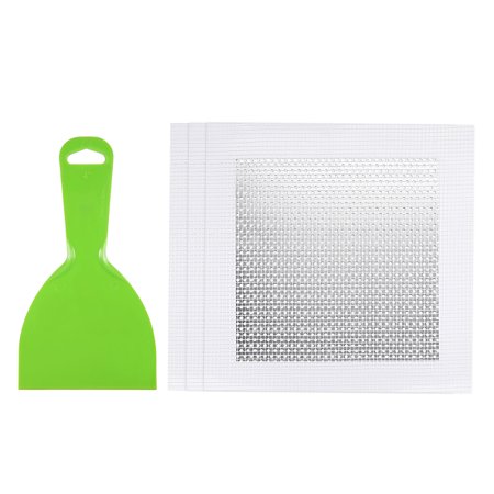 Uxcell 4-inch Putty Knife and 3Packs Aluminum Wall Repair Patch 5.91" x ...
