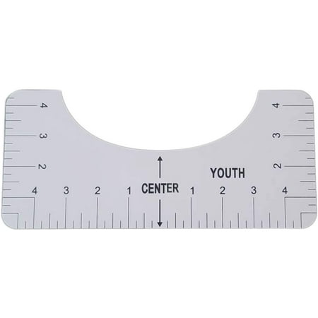 1/4 Pcs T-Shirt Alignment Ruler Craft Ruler with Guide Tool PVC Soft ...