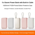 Case for Xiaomi Power Bank 10000mAh P15ZM Built-in Cable, Shockproof ...
