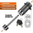 Trailer Tongue Coupler Lock, Dia 1/4 Inch, 2-1/2 Inch Span Fits Latch ...