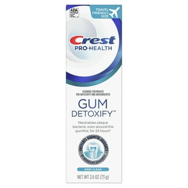 Crest Gum Detoxify Toothpaste, Deep Clean, Travel Size, 0.85 oz (24g ...