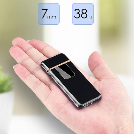 Usb Rechargeable Touch Sensor Lighter Portable Double-side Windproof ...