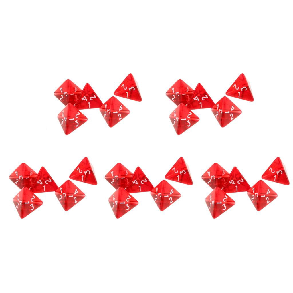 4 Sided Plastic Polyhedral Gem Numeral S Table Board Game Accessories 4-sided-plastic-polyhedral-gem-numeral-s-table-board-game-accessories