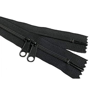 Two 30 Inch 4.5mm YKK Zipper with Double Pull - Head to Head Sliders ...