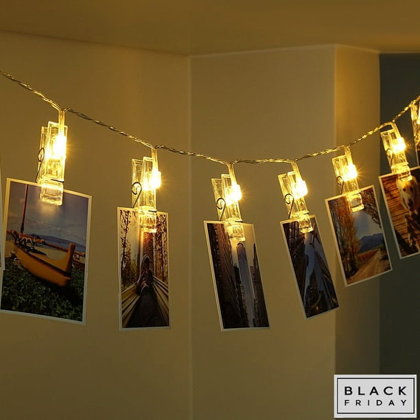 TORCHSTAR 16.4ft 40 LEDs Photo Clip Lights, USB Supplied, 2700K Soft ...