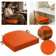 Indoor & Outdoor Chair Pad with Ties, Non-Slip High Density Foam Seat ...