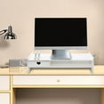 Monitor Stand Riser Desk Storage Rack Space Saving Computer Heightened ...