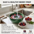 2026 Self Spinning Berry Washing Bowl with Drain Holes, 3D Printed 360 ...