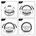 EING Steering Wheel Cover Leather Crystal Bling Anti-Slip Auto Car ...