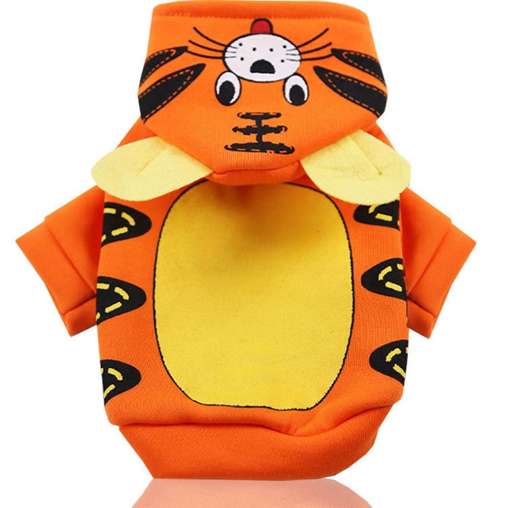 Cartoon Animal Warm for Dogs Hoodies Costume Duck Owl Tiger Dinosaur ...
