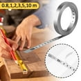 Carroterr Stainless Steel Metric Scale Ruler Self-adhesive Woodworking ...