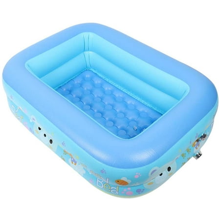 Inflatable Swimming Pool Rectangular Paddling Pool Kids Pool Bathtub ...