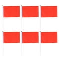 Squalise 50pcs Color Flags Handheld Small Plain Red Flags for 2021 ...