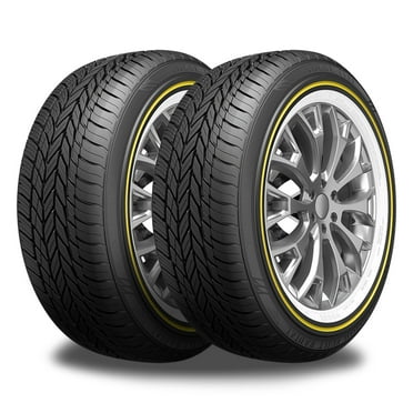 Vogue Tyres 4 Custom Built Radial 215/65R15 100H White/Gold Sidewall ...