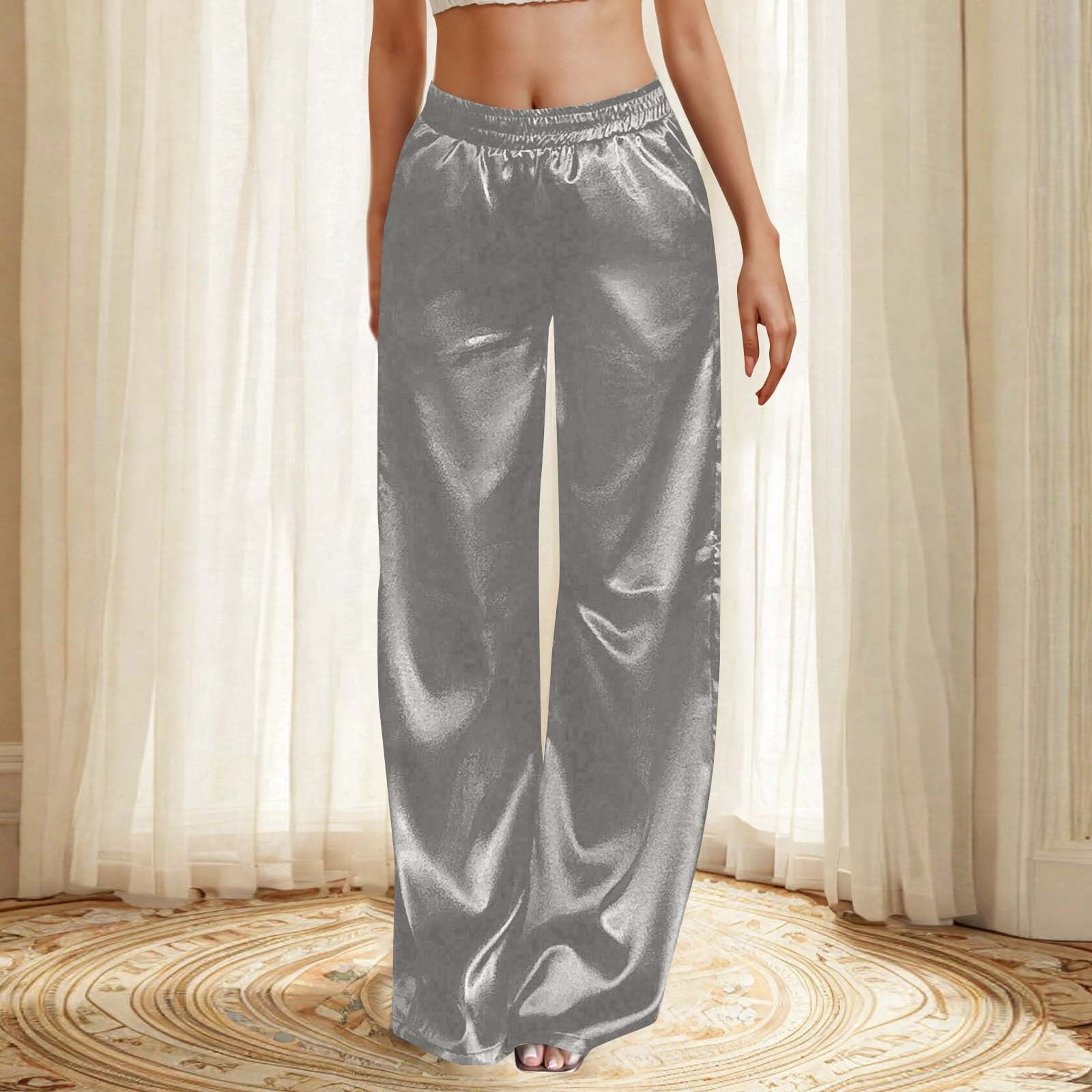 Click here for Soki Womens Silk Satin Pajama Pants Silky Sleep Lo... prices