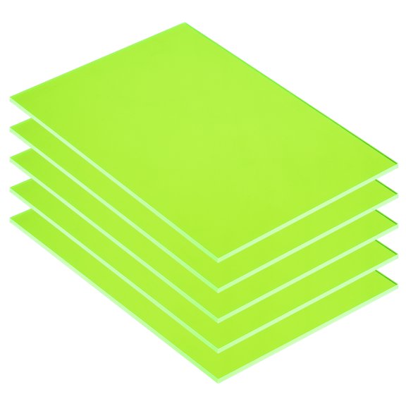 1/8" (0.118") Light Green 24"x12" Transparent Acrylic Plexiglass Sheet ...