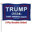 President Trump 2024 Heavy-Duty American Flag 3x5 Double Sided, Indoor ...