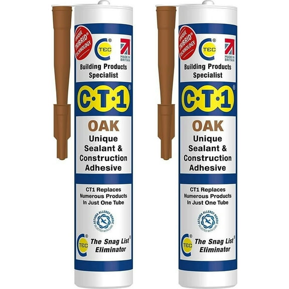 CT1 - Oak - Building Sealant & Adhesive Snag Tube for Virtually Any ...