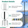 String Light Poles,11FT 4-in-1 Heavy-Duty Outdoor String Light Pole ...