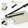 School Supplies - 12" Paper Cutter for Cardstock, A4 Stack Guillotine ...