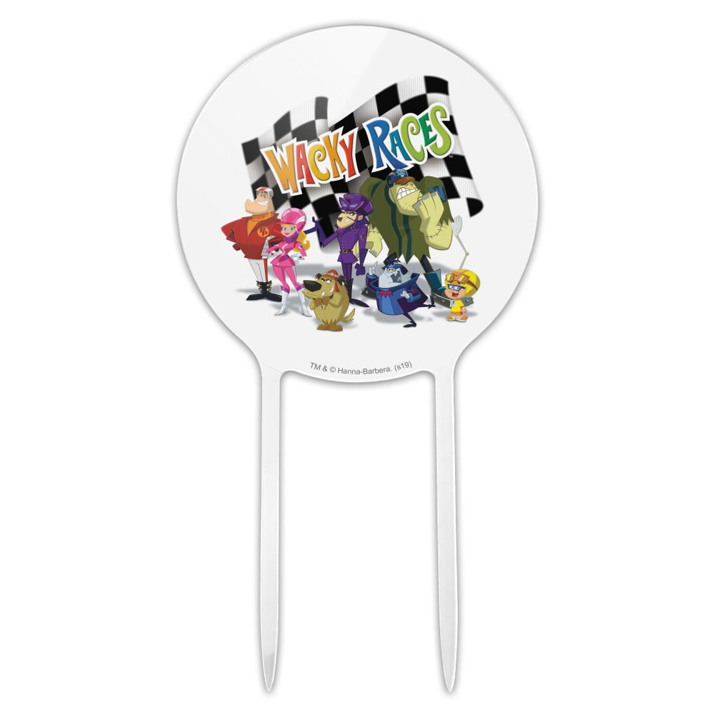 Acrylic Wacky Races Crew Cake Topper Party Decoration for Wedding ...