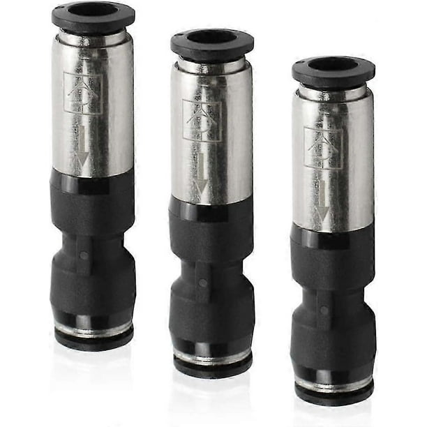 3 Pieces 6mm Straight One Way Pneumatic Check Valve for Connecting ...