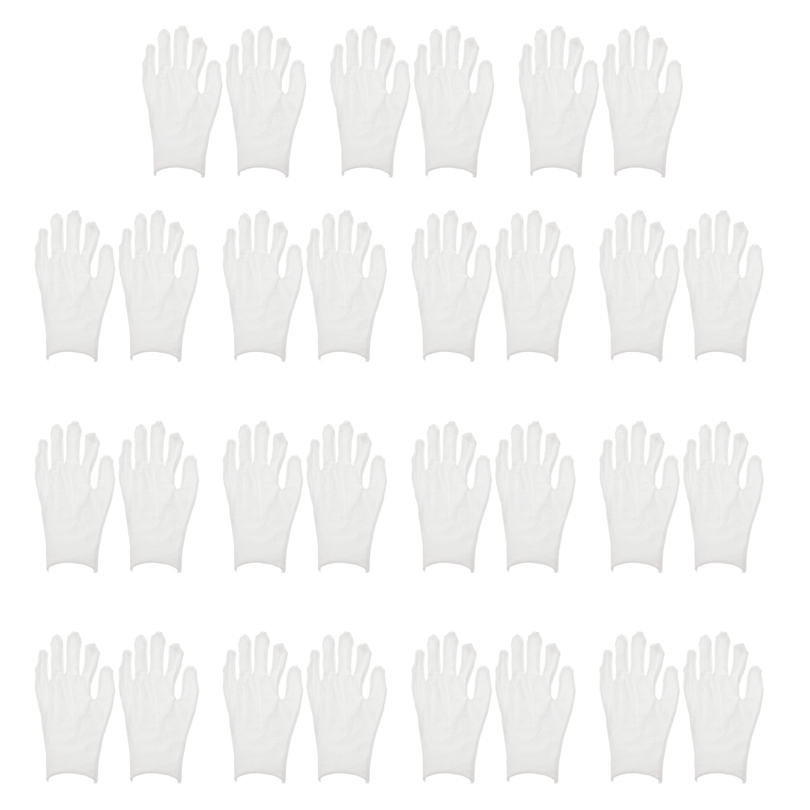 15 Pairs White Cotton Gloves Moisturizing Overnight Gloves for Eczema ...