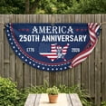 Non-Pleated Fan Flag - Personalized America 250th Anniversary Gifts ...