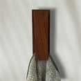 HOZVOMI Natural Solid Wood Towel Hanger, Handcrafted Wooden Wall ...